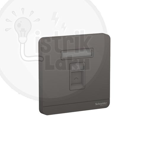 Jual Schneider Electric AvatarOn Telephone Socket E8331RJS4 Dark Grey ...