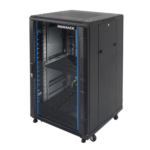 Jual IR6020G-19" CLOSE RACK 20u DEPTH 600MM GLASS DOOR merk INDORACK ...