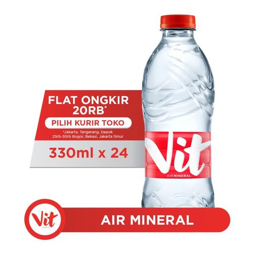 Jual VIT AIR MINERAL BOTOL MINI 330 ML 1 DUS ISI 24 - Jakarta Barat ...