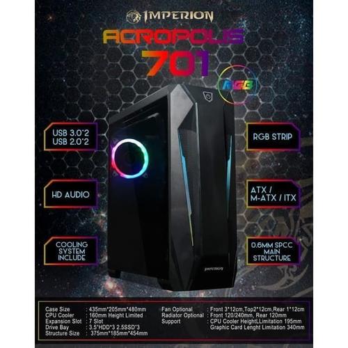 Jual Casing komputer imperion acropolis 701 - Pc Case gaming - Jakarta ...