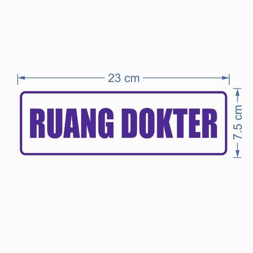 Jual STIKER RUANG DOKTER - Jakarta Pusat - Egrafika printing | Tokopedia