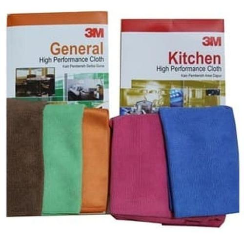 Jual 3M Multi Purpose Cloth Microfiber Premium 30x30cm Green - Jakarta ...