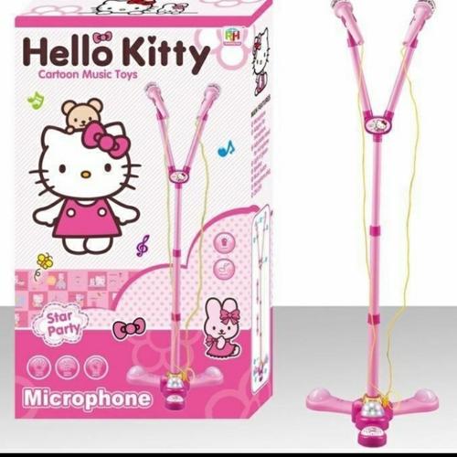 Jual mainan microphone anak double standing mic karakter frozen hello ...