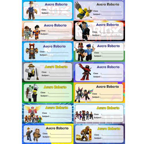 Jual STIKER LABEL BUKU PELAJARAN MOTIF ROBLOX - Jakarta Barat ...