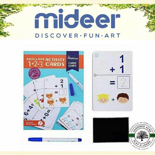 Jual MIDEER WRITE & WIPE ACTIVITY CARDS 1 + 2 = 3 - Kota Surabaya ...
