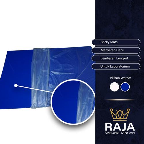 Jual Sticky Mats Blue & White / Tikar Lengket / Keset / Alas pembersih ...