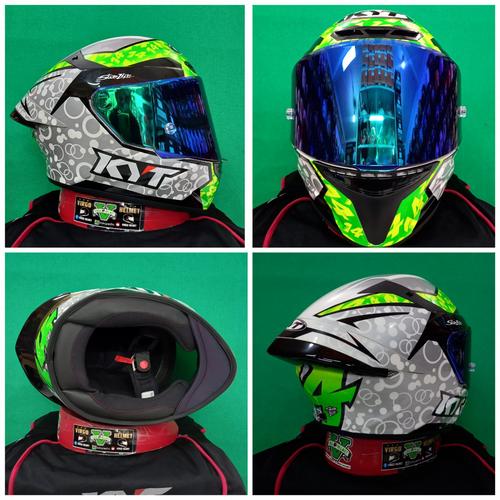 Jual HELM KYT TT COURSE ARBOLINO PAKET GANTENG+VISOR IRIDIUM+SPOILER - Kab. Bekasi ...