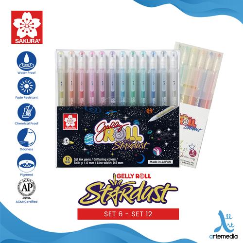 Jual Pulpen Warna Sakura Gelly Roll Stardust Color Set Gel Pen Bolpen ...