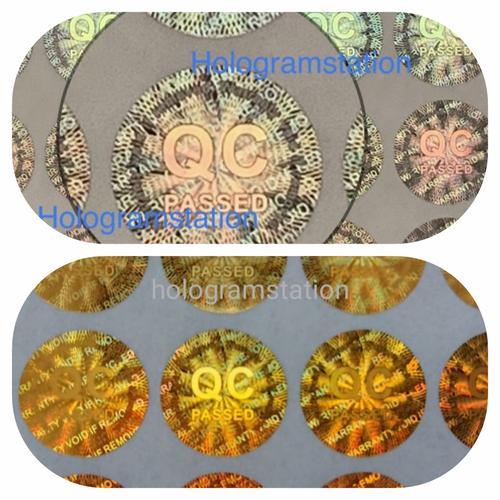 Jual QC stiker Hologram min 5 lembar (harga per lembar) - gold - Kab ...