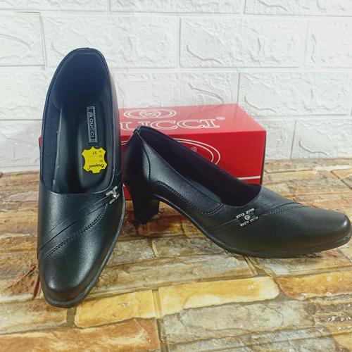 Jual Sepatu Pantofel Wanita Formal Guru Sekolah Kantor Kerja - Hitam ...