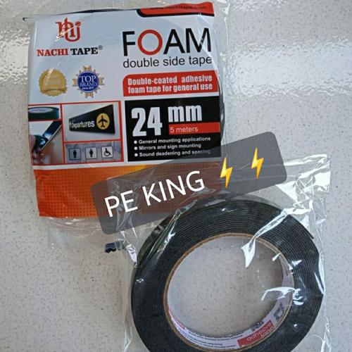 Jual Isolasi Foam Double Tape Nachi 12mm 24mm x 5 mtr Hijau Double sided - 24mm 2.4cm x 5m ...