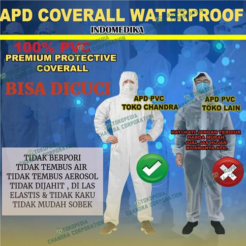 Jual APD Suit Reusable PVC / Baju APD Medis (coverall) Full Press ...