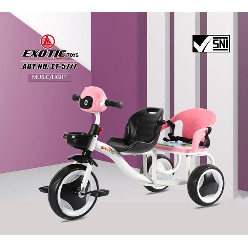 Jual Sepeda Anak Balita Roda Tiga Baby Tricycle Exotic ET 5777 Garansi ...
