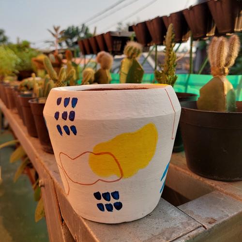 Jual Pot Gerabah Lukis - Pot Lukis - 1 - Kab. Tangerang - duricactusid ...