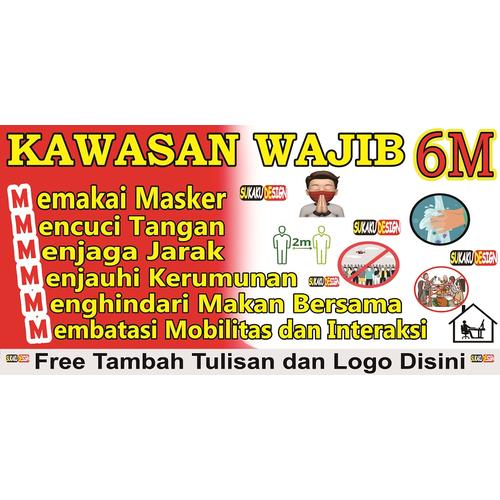 Jual BANNER / SPANDUK 6M protokol kesehatan - 2x1 - Jakarta Selatan ...