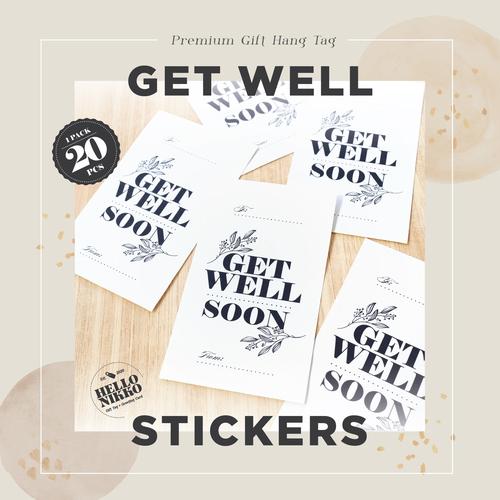 Jual Sticker get well soon label pengiriman kartu sticker hang tag card ...
