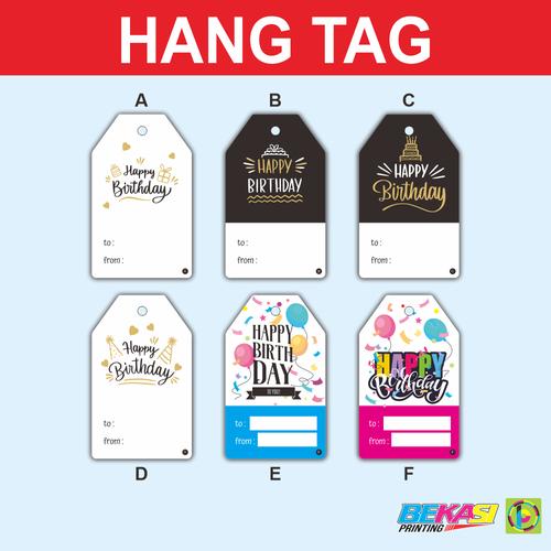 Jual Hang Tag Kue Cake Gift Card Hampers Parcel Souvenir HAPPY BIRTHDAY ...