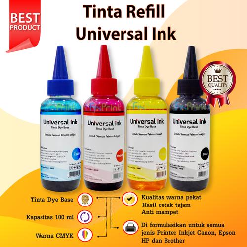 Jual Tinta Refill Isi Ulang Botol Infus 100ml Printer HP Canon Epson ...
