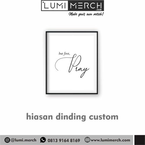 Jual Hiasan Dinding Wall Decor Custom Printing Foto / Logo / Quotes ...