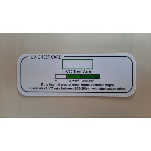 Jual UVC Test Card Test keaslian sinar sterilisasi UVC + kekuatan UVC ...