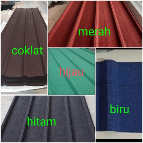 Jual Atap spandek pasir lebar efektif 1 mtr - Biru, 0,45 - Jakarta ...
