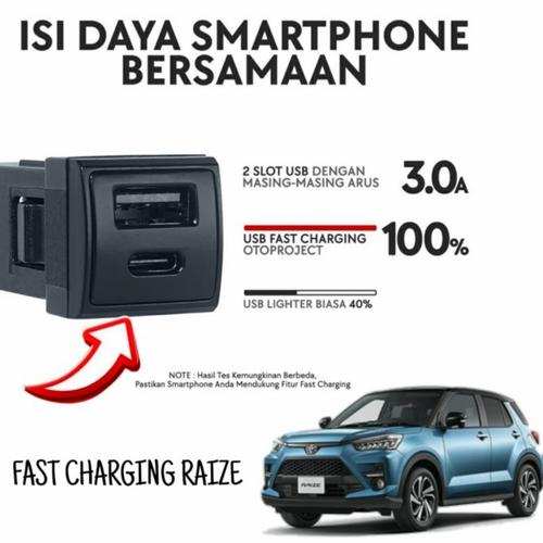 Jual Usb fast Charging Khusus Mobil Toyota Raize 2021 - Jakarta Pusat ...