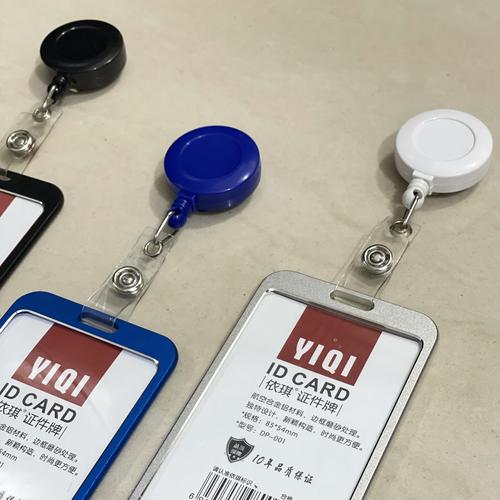 Jual Casing ID Card Case Alumunium Besi Dengan Yoyo 1 Set Warna - Hitam ...