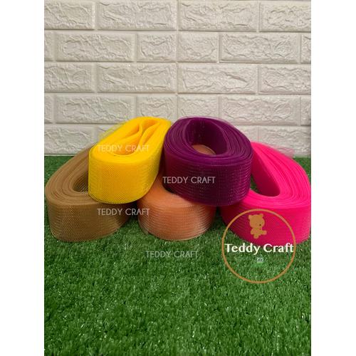 Jual Hardnet 5cm / Yure / Pita Jala Tebal / Kaku / Keras isi 1 Roll 50 ...