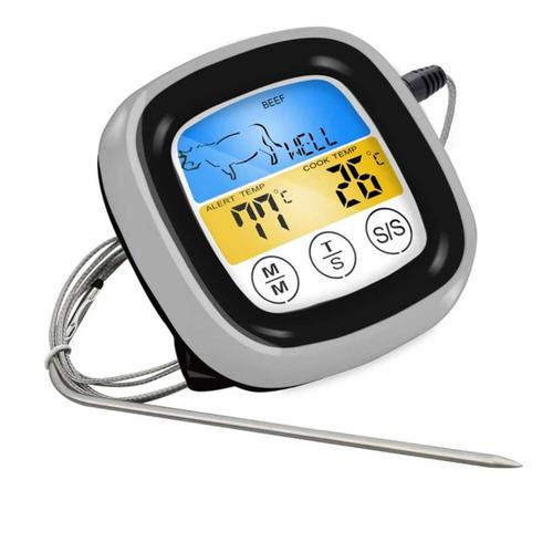 Jual Termometer Dapur Masak Food Thermometer BBQ Cooking Timer Touch ...
