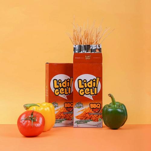 Jual Mie Lidi Geli 90 gram Mi BBQ Sapi Panggang Jajanan Cemilan Snack ...
