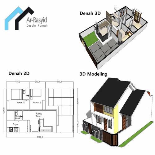 Jual Jasa desain 3D denah dan modeling rumah - Kab. Bogor - Ar-Rasyid ...