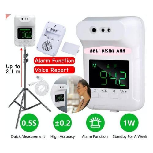 Jual Termometer infrared K3S Stand mendeteksi suhu dahi otomatis non ...