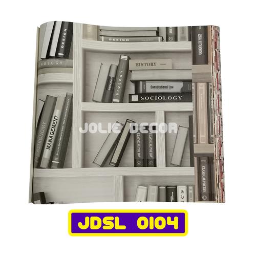 Jual Wallpaper Dinding Vinyl Motif Rak Buku Hitam - Kab. Bekasi - Jolie ...