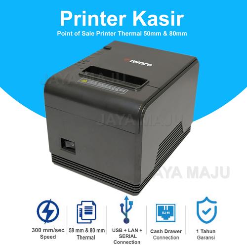 Jual PRINTER POS KASIR THERMAL IWARE IW 800 | IW-800 ( USB + LAN ...