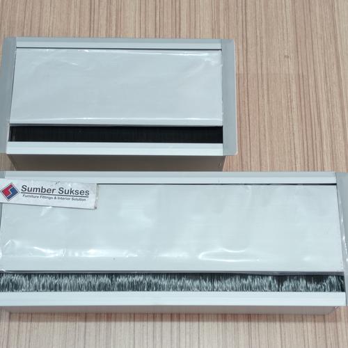 Jual Lubang kabel meja Top table box Steker wire box - 2 lubang - Kota ...