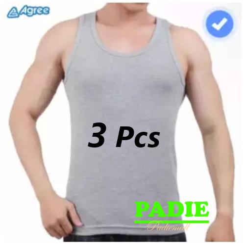 Jual 3 PCS Kaos Dalam/Singlet Pria/Laki-laki AGREE SA004 PREMIUM M,L,XL ...