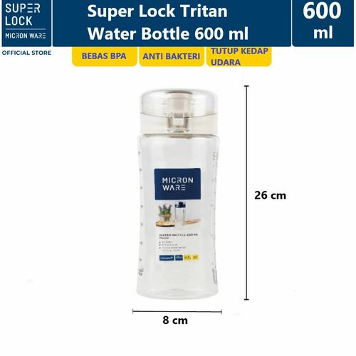 Jual SUPER LOCK BOTOL MINUM BPA FREE 600ML - Biru - Jakarta Barat ...