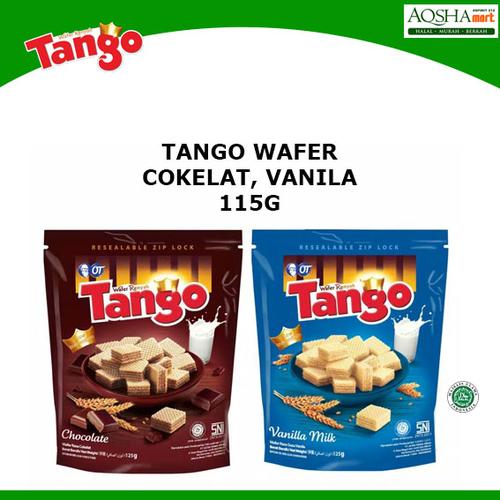 Jual TANGO WAFER POUCH COKELAT VANILA WAFERS CHOCOLATE ZIP LOCK 95g ...
