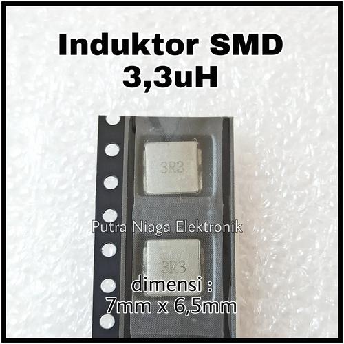 Jual Induktor SMD 3,3uH Inductor Power 3.3uH 7mm x 6,5mm marking : 3R3 ...