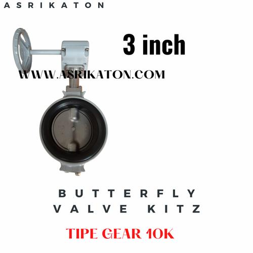 Jual BUTTERFLY VALVE KITZ 3 INCH TIPE GEAR JIS 10K - Jakarta Timur ...