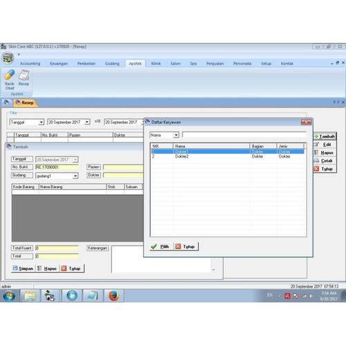 Jual Aplikasi / Software Klinik Kecantikan v 2.0 Bisa Dimodifikasi ...