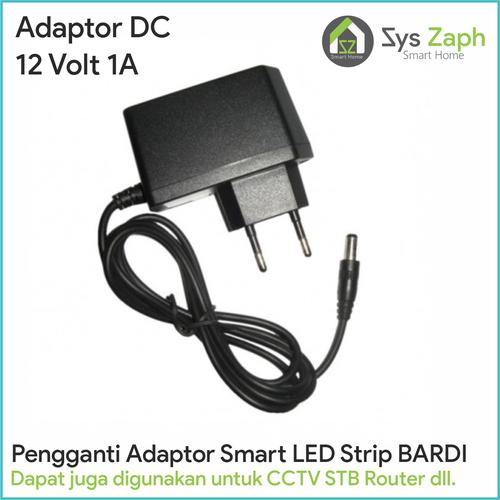 Jual Adaptor Smart LED Strip BARDI 12V 1A / STB CCTV Router 12 V 1 ...