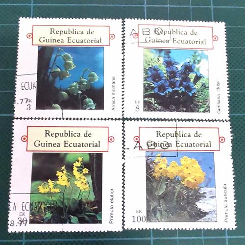 Jual PERANGKO AFRICA - GUINEA ECUATORIAL - SERI BUNGA - FLOWERS 1977 ...