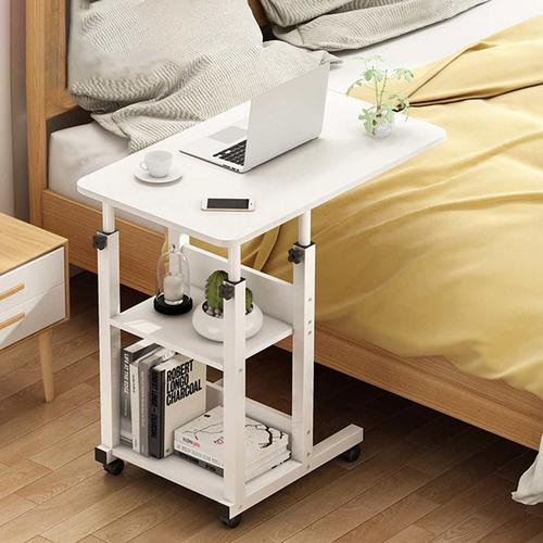 Jual Rak Meja Laptop Adjustable Stand Lipat Roda Meja Makan Ranjang ...