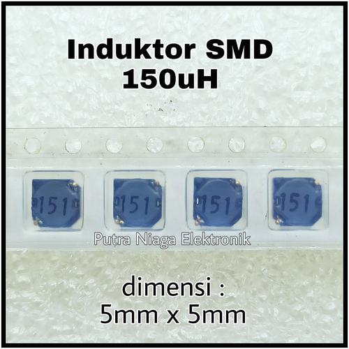 Jual Induktor SMD 150uH Inductor Power 0,15mH 5mm x 5mm marking : 151 ...
