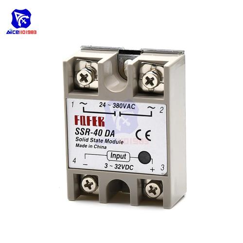 Jual SSR 10DA 25DA 30DA 40DA Single-phase solid state relay (DC Control ...
