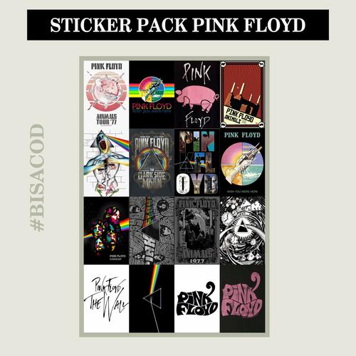 Jual STICKER PACK BAND ROCK PINK FLOYD - STIKER DINDING AESTHETIC ...