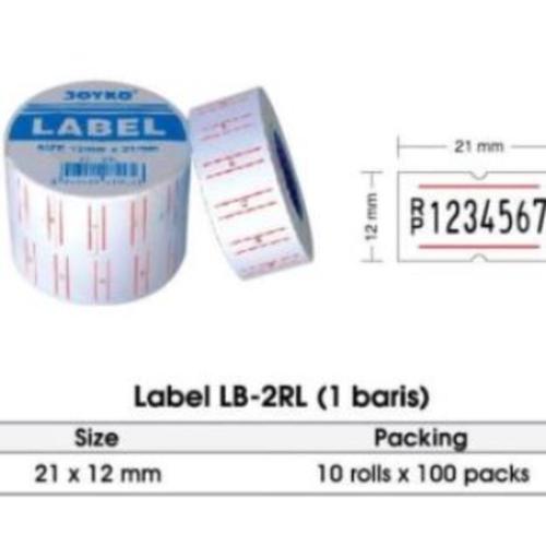 Jual Kertas Label Harga / Lebel Harga / Kertas Label Roll 1Baris 1Line ...