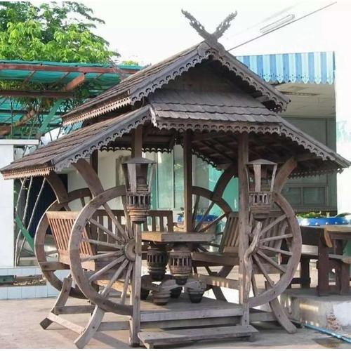 Jual gazebo unik roda dokar kayu jati - Kab. Jepara - Alfasha Furniture ...