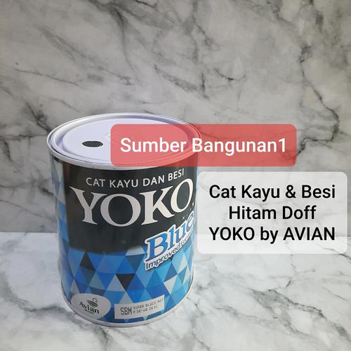 Jual Cat Kayu dan Besi Hitam Doff dop super black matt YOKO by AVIAN ...